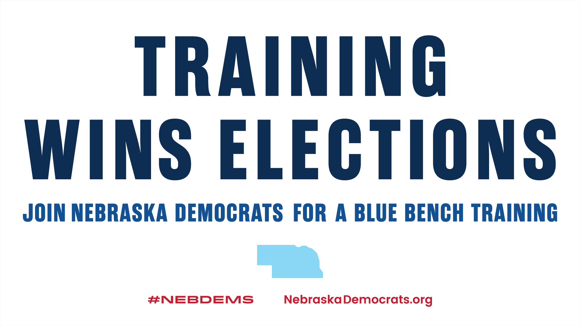 Blue Bench Training with the National Democratic Training Committee on ...