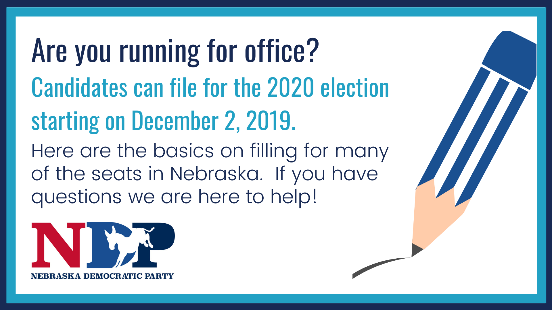 Thinking about running for office? We can help! – Nebraska Democratic Party
